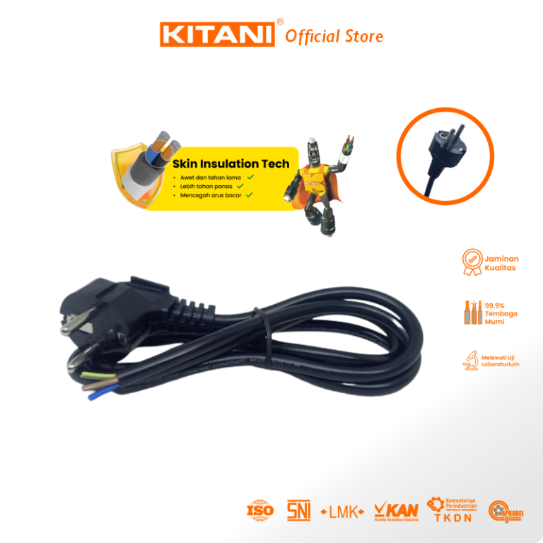 Jual Kabel Power Cord Terbaik, Murah Berkualitas SNI & Original - Kitani